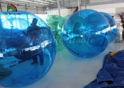 China 2m Dia de Blauwe Opblaasbare die Gang van pvc op Waterbal voor Jonge geitjes en Volwassenen wordt aangepast Te koop
