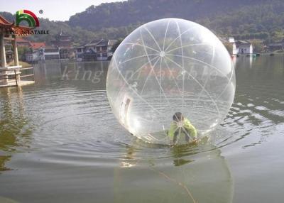 Cina Chiara palla gonfiabile trasparente dell'acqua del diametro del PVC 2m/palla dell'acqua con la chiusura lampo di YKK in vendita