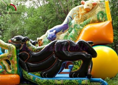 China Wilde Kleuren Multifunctionele Slag - parkeer omhoog/het Pretpark van pvc Combo van het Wildernisthema Te koop