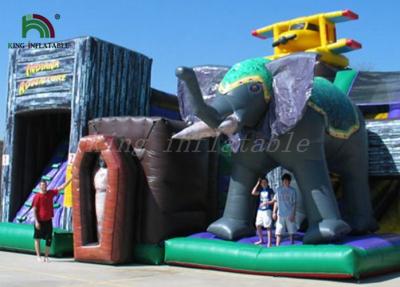 China Commercial Multipropose Inflatable Amusement Park Amazing Design Non - Toxicity for sale
