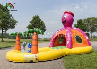 China Tamaño modificado para requisitos particulares combinado de la piscina de la gorila inflable tropical del mar en venta