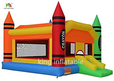 China Casa de salto do castelo Bouncy inflável atrativo com logotipo feito sob encomenda impressa à venda