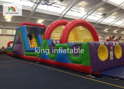 China Pequeños juegos modificados para requisitos particulares del deporte del obstáculo del PVC Inflatabel con la diapositiva para todas las edades en venta