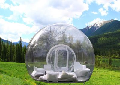 China barraca inflável transparente da bolha de 4.5m com túnel para o aluguel de acampamento exterior à venda