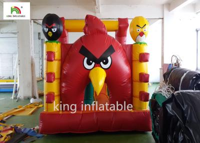 China Airtight Angry Bird Inflatable Jumping Castle With Hand Printing for sale