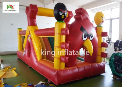 China Airtight Angry Bird Inflatable Jumping Castle With Hand Printing for sale