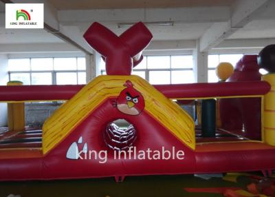 China Airtight Angry Bird Inflatable Jumping Castle With Hand Printing for sale