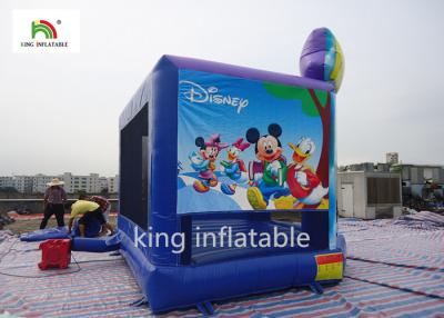 Cina Castello rimbalzante gonfiabile blu per i bambini che saltano stampa del fumetto in vendita