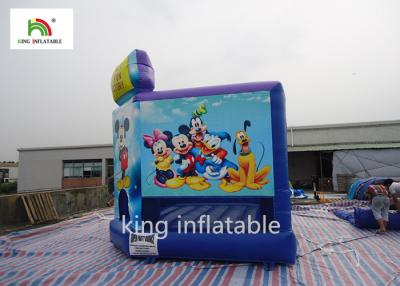 Cina Castello rimbalzante gonfiabile blu per i bambini che saltano stampa del fumetto in vendita
