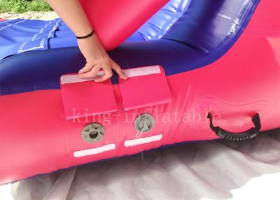 Cina Colore rosso corsa ad ostacoli gonfiabile dell'acqua del gioco di sport della tela cerata del PVC da 0,9 millimetri in vendita
