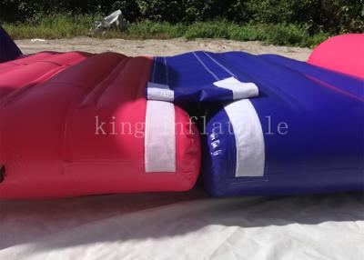 Cina Colore rosso corsa ad ostacoli gonfiabile dell'acqua del gioco di sport della tela cerata del PVC da 0,9 millimetri in vendita