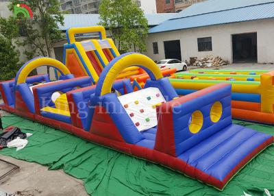 China CER 12 *3 m blaue Spielplatz-Sportspiel-im Freien aufblasbarer Hindernislauf für Erwachsene zu verkaufen