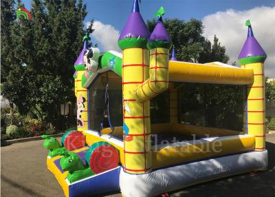 Cina Castello di salto gonfiabile del campo da giuoco all'aperto giallo per i bambini/castello rimbalzante dell'interno in vendita