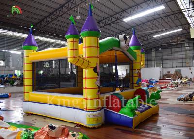 Cina Castello di salto gonfiabile del campo da giuoco all'aperto giallo per i bambini/castello rimbalzante dell'interno in vendita