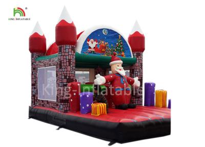 中国 メリー クリスマスの Xmas の装飾 20ft のための膨脹可能なサンタクロースの弾力がある城 販売のため
