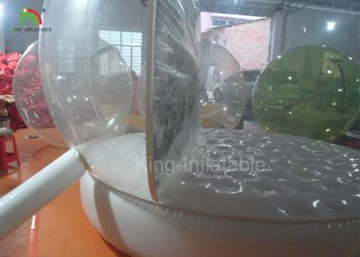 China Clear People Inside Inflatable Snow Balls For Advertisement 210D Nylon Material for sale