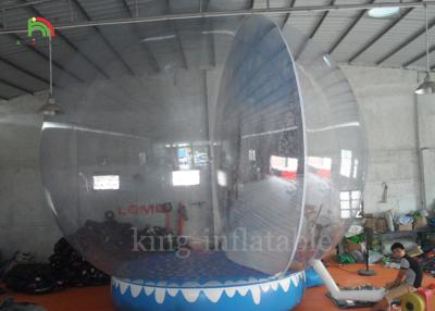 China 4 m Human Size Inflatable Advertising Snowballs / Blow Up Snow Globe for sale