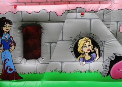 Cina Principessa Combo Inflatable Bounce House del fumetto del drago di rosa del PVC con il tetto scherza il gioco in vendita