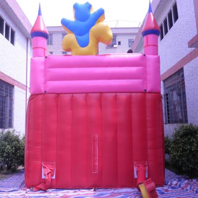 China Personalize o castelo de salto inflável com o encerado inflável do PVC do leão-de-chácara das crianças da corrediça à venda