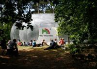 China Transparent PVC Dia 5m Inflatable Bubble Tent for sale