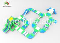 China Floating Aqua Blue 29m Inflatable Water Parks for sale