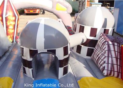China Juego seco inflable divertido de costura doble de la diapositiva del patio trasero 0.55m m en venta