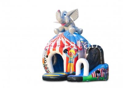 China 0.55MM de Olifant van het het Geteerde zeildoekcircus van pvc Opblaasbare het Springen Kastelen Te koop