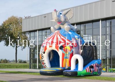 Cina Castelli di salto gonfiabili dell'elefante del circo della tela cerata del PVC di 0.55MM in vendita