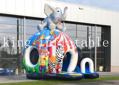 Cina Castelli di salto gonfiabili dell'elefante del circo della tela cerata del PVC di 0.55MM in vendita