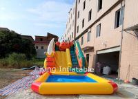 China 9m Long Inflatable Monkey Water Slide With Removable Pool for sale