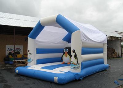 China 5m*4m Penguin Theme Inflatable Bounce Houses For Children for sale