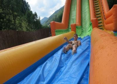 Cina piscina di 0.55mm Plato Inflatable Water Slide With in vendita