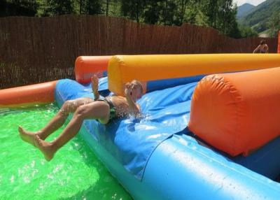 Cina piscina di 0.55mm Plato Inflatable Water Slide With in vendita
