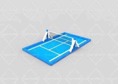 中国 浮遊ウォーター・スポーツのゲームの青いプラトンの膨脹可能なバレーボールのコート 販売のため