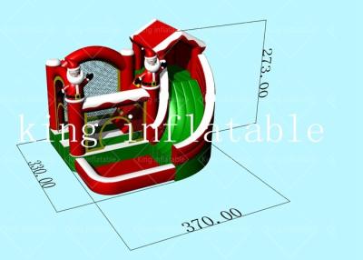 China Castelos Bouncy dos produtos infláveis do Natal EN71 com o encerado do PVC da corrediça à venda