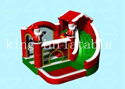 China Castelos Bouncy dos produtos infláveis do Natal EN71 com o encerado do PVC da corrediça à venda