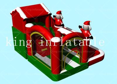 China Castelos Bouncy dos produtos infláveis do Natal EN71 com o encerado do PVC da corrediça à venda