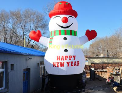 China boneco de neve inflável do quintal dos produtos do Natal de 210D Oxford 3m à venda