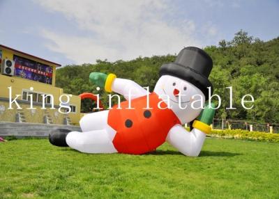 Cina Natale all'aperto di nylon Santa For Advertising gonfiabile di 210D 20ft in vendita