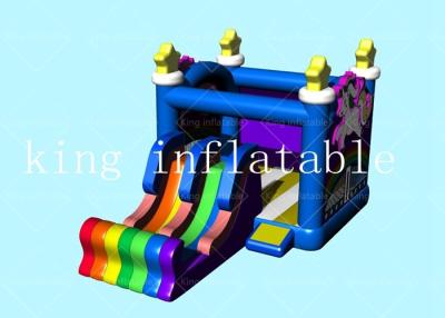 China PVC Tarpaulin OEM Unicorn Rainbow Inflatable Bouncer Castle for sale