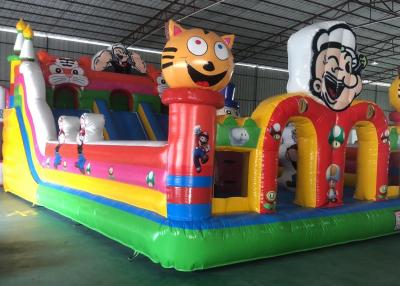 Cina Castello divertente della Camera gonfiabile di rimbalzo dei bambini con la tela cerata del PVC di Silde in vendita
