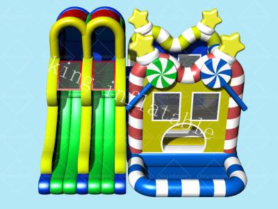 Cina Castello gonfiabile dei buttafuori della tela cerata del PVC dei bambini di CandyThemed in vendita