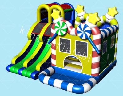 Cina Castello gonfiabile dei buttafuori della tela cerata del PVC dei bambini di CandyThemed in vendita
