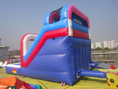 China Outdoor Amusement Mermaid Pink Inflatable Water Slide Double Strong Stitching for sale
