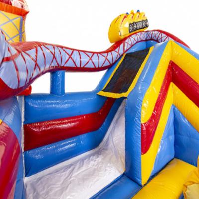 Cina castello di salto gonfiabile combinato dei buttafuori gonfiabili della tela cerata del PVC di 0.55mm in vendita