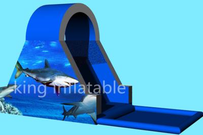 China Volledig Thema 8.5m van de Drukhaai door 3m Opblaasbare Waterdia Te koop
