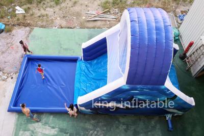 China Volledig Thema 8.5m van de Drukhaai door 3m Opblaasbare Waterdia Te koop