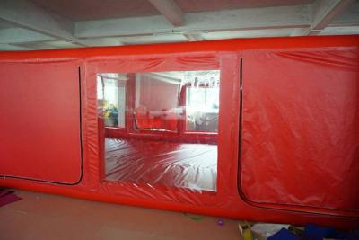 China Van de het Geteerde zeildoek Opblaasbare Showcase van de buisstructuur Rode de Autodekking Te koop