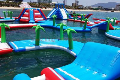 Cina Corsa ad ostacoli di galleggiamento adulta dell'acqua di esplosione di Aqua Fun Inflatable Water Parks del gioco in vendita