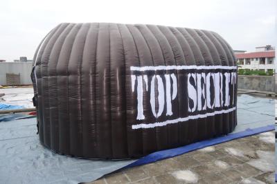 China 6 * 4 * 3m Fire Resistant Black Inflatable Event Tent For Rent / Advertisement Dome Marquee for sale